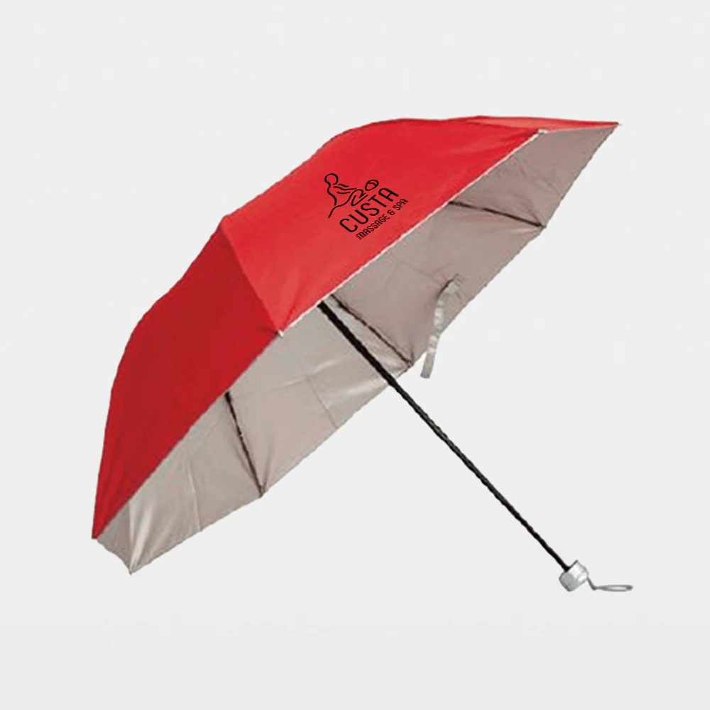 Polyester Solid Fabric with Silver Coated Umbrella (Manual, 22") - UM05 ...